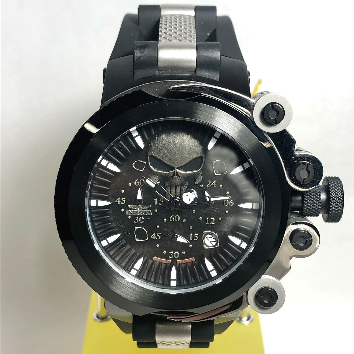 Invicta Marvel Coalition Forces Trigger Punisher Black 56mm Limited Ed ...