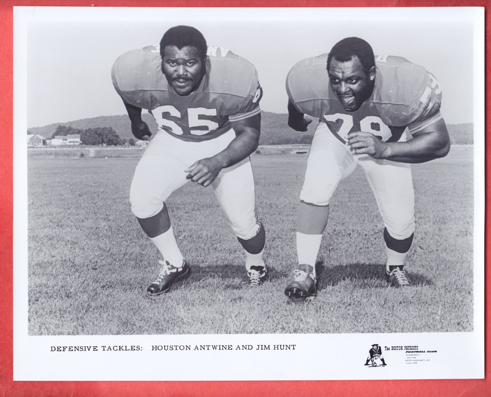 1969 PATRIOTS TEAM ISSUE 8 X 10 GLOSSY HOUSTON ANTWINE + JIM HUNT | eBay