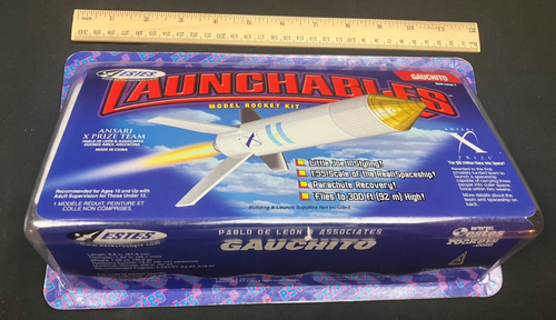 Estes X-Prize Gauchito Flying Model Rocket Kit #1278- Launchables ...