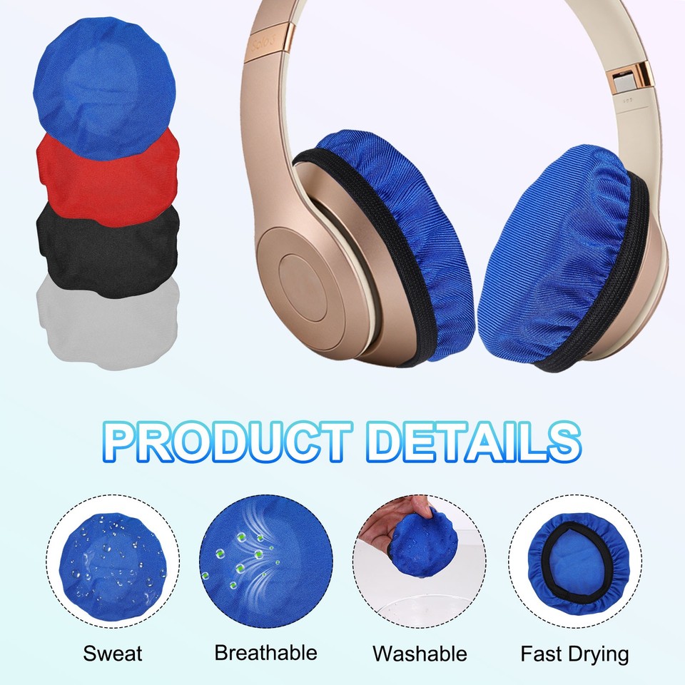 3 Pairs Headphone Ear Pads Covers 2.4"-3.3" Headset Ear Pad Cloth Cover ...