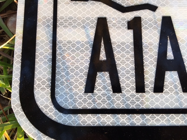 Florida A1A Road Sign - 12"x6" - UNUSED DOT sign - traffic highway road ...