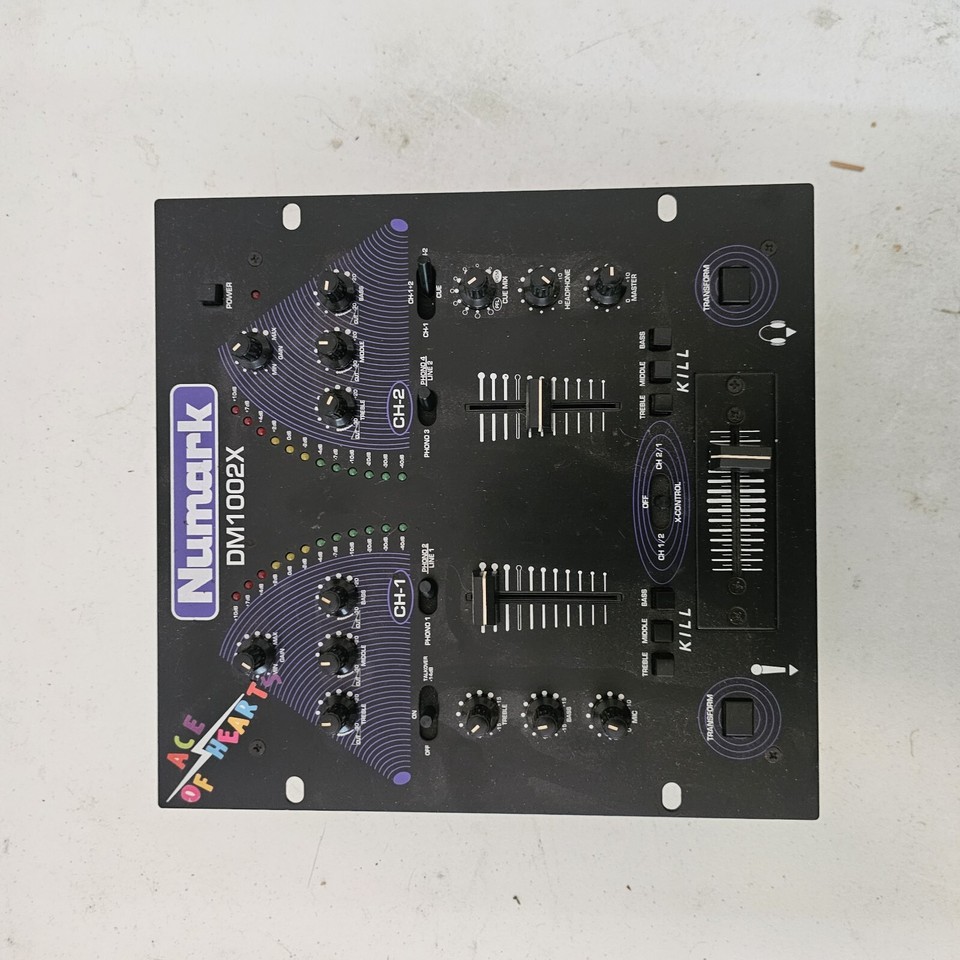 Numark DM1002X DJ Scratch Mixer Stereo 4 Phono Preamp 2 Line | eBay