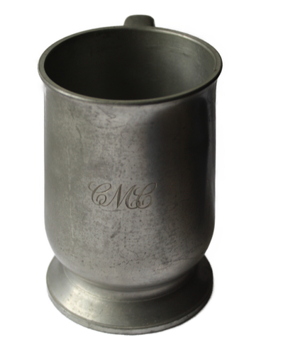 Vintage Crown & Rose Cast Pewter Engraved (CMC) Tankard - Made in ...