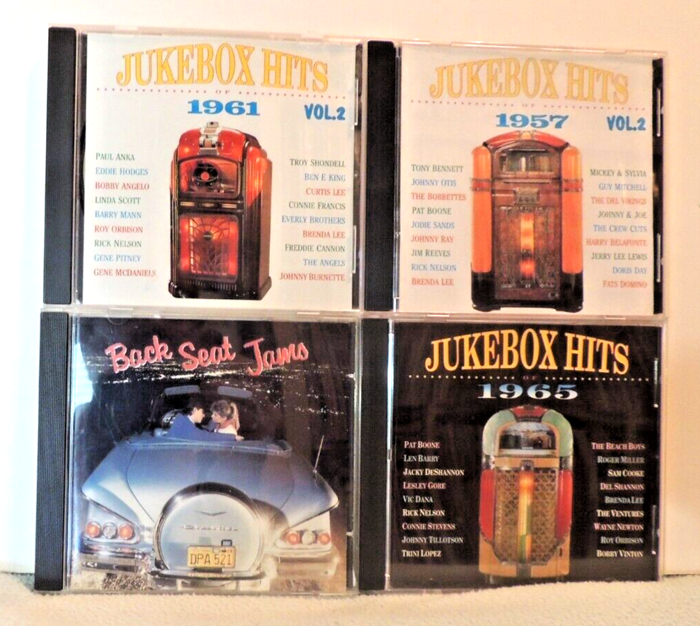 4 CD Oldies Lot; Jukebox Hits 1957, 1961 & 1965 & Back Seat Jams | eBay