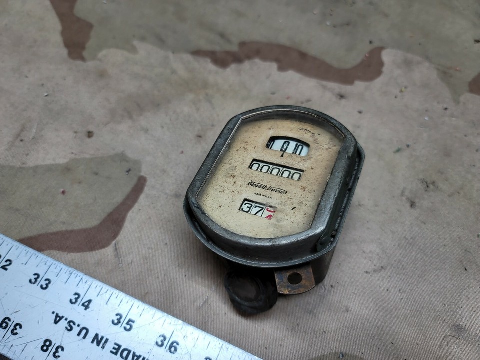 Antique Vintage Stewart Warner Speedometer Hot Rod Rat Chevrolet Ford ...