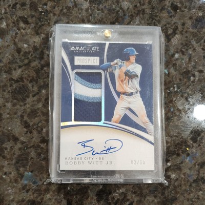 2021 Immaculate Bobby Witt Jr. Prospect Patch Auto RPA 2/10 Royals | eBay