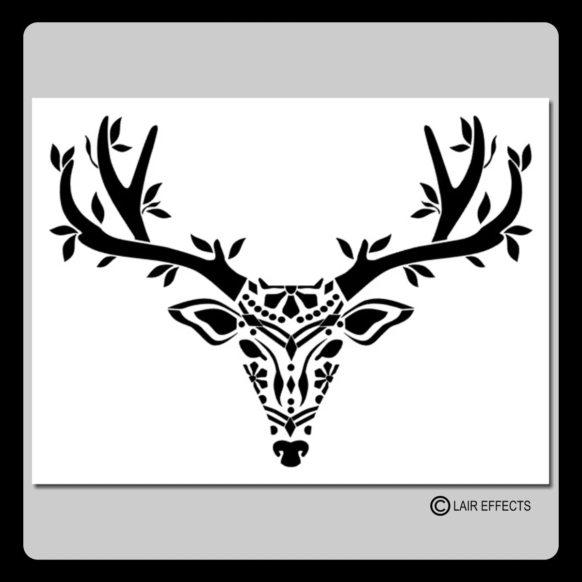 Deer Head Stencil Printable
