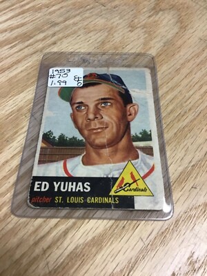 1953 Topps Baseball Ed Yuhas Card #70 | eBay