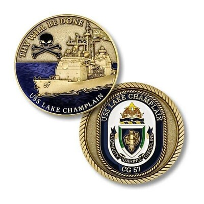 USS Lake Champlain CG 57 Thy Will Be Done Navy Challenge Coin | eBay