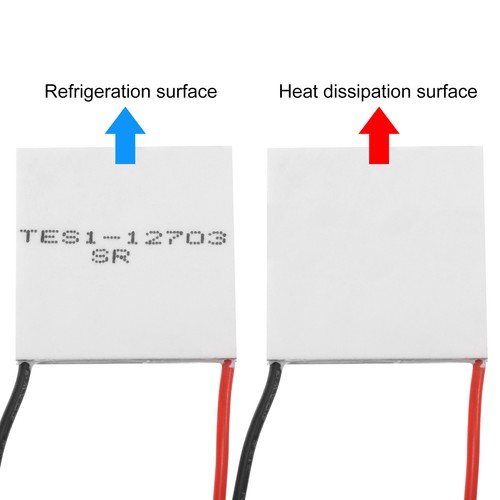 TES1-12703 Semiconductor Refrigeration Tablets 15.8V 3A 25.5W Heatsink ...
