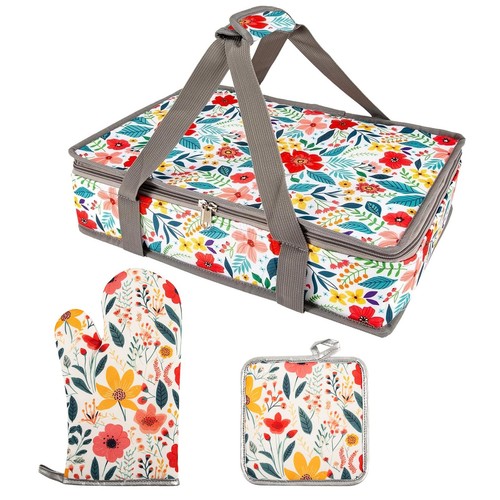 Pioneer Woman Insulated Casserole Carriers for Hot or Cold Food+Oven ...