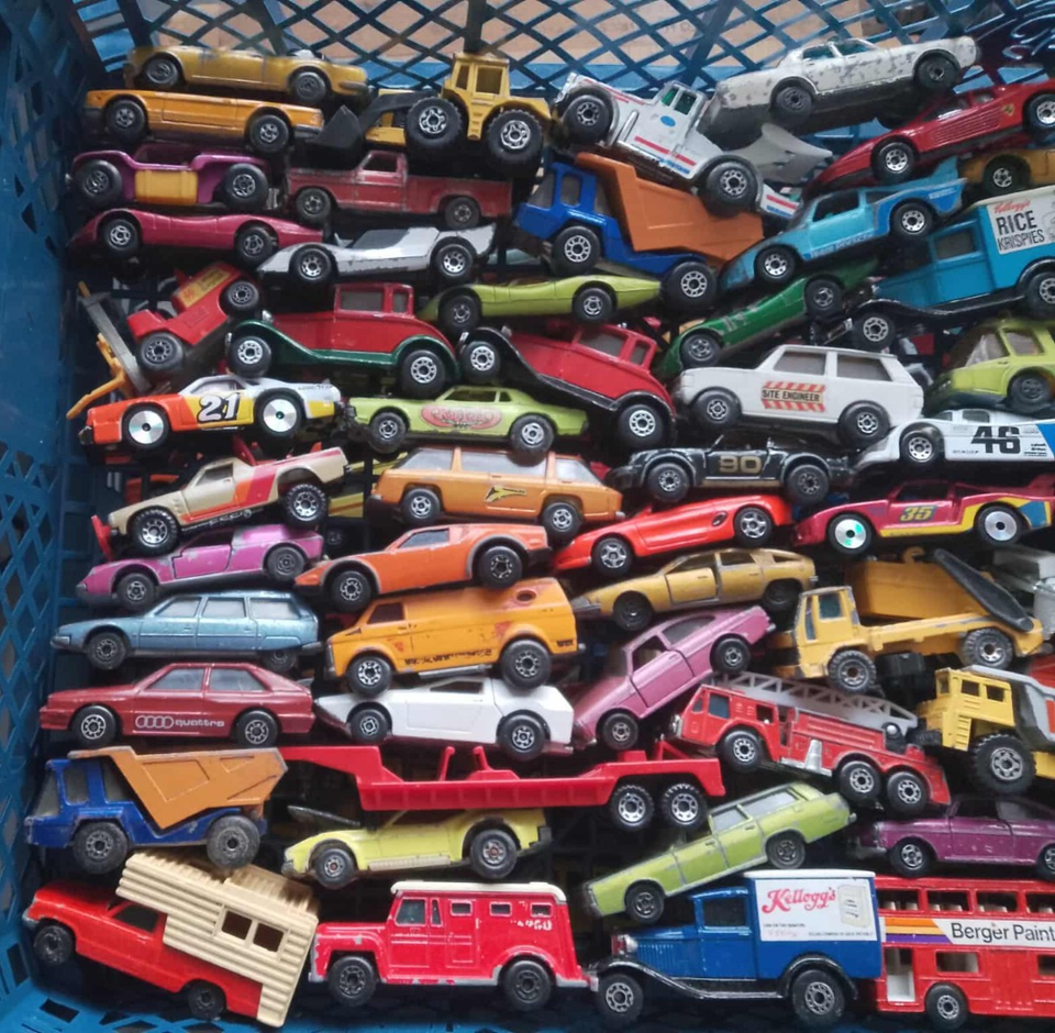 ORIGINAL VINTAGE DIECAST TOY JOB LOT LESNEY MATCHBOX SUPERFAST CARS ...