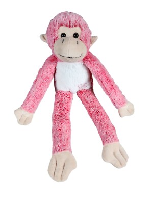 Dan Dee Monkey Plush Hanging Hearts Long Legs Stuffed Animal Jungle Red ...