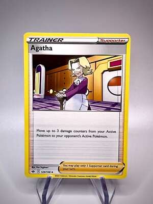Pokémon TCG Agatha Chilling Reign 129/198 Regular Uncommon | eBay