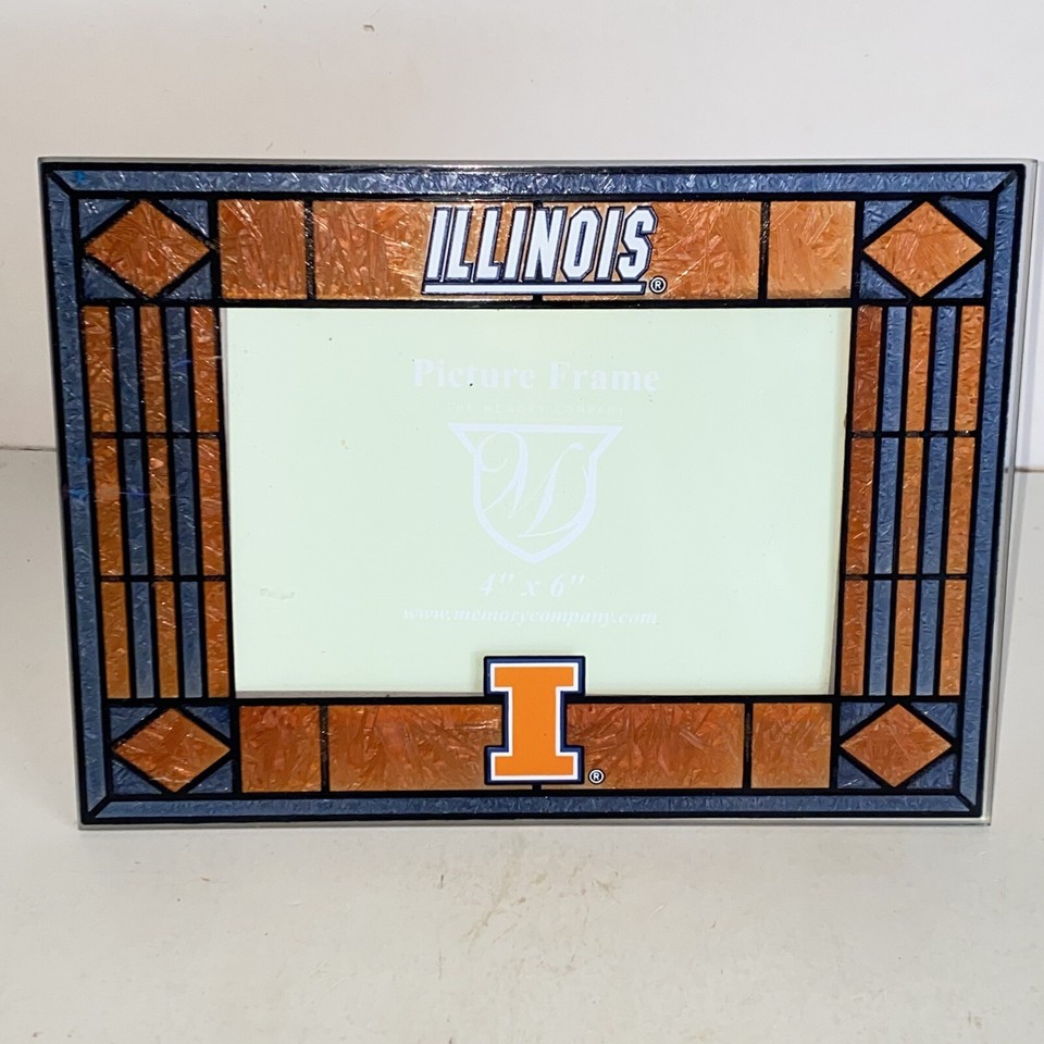 Stained Glass University of Illinois Fighting Illini 4x6 Photo Picture ...