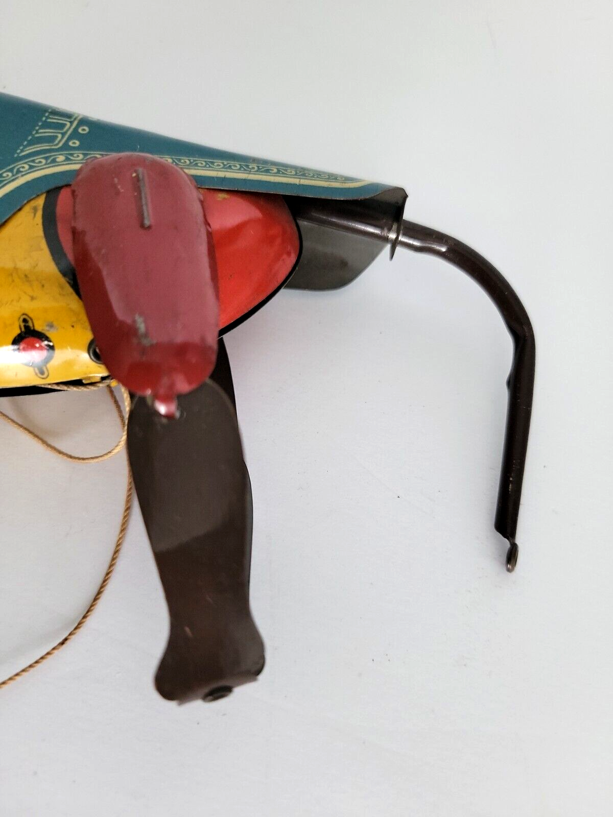 Marx Tin Toy Mechanical Pull String Climbing Monkey Vintage 1950s Wind ...