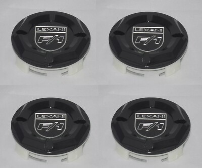 4 Cap Deal LEXANI F/1 Forged 310339 C195K75 Gloss Black Wheel Center ...