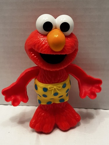 Sesame Street Swim and Splash Elmo Wind Up Bath and Pool Toy 7” 2023 ...