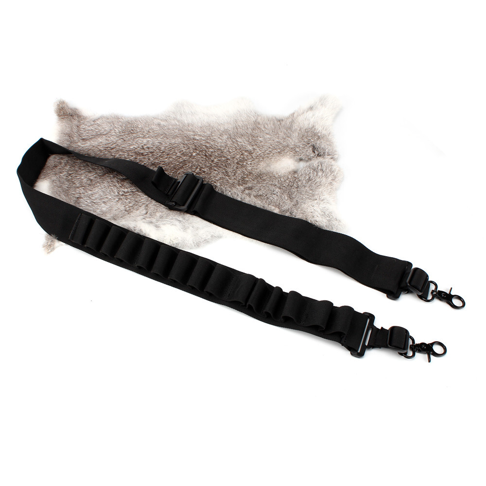 Tactical 2 Point Shotgun Sling & 8 Rounds Buttstock Ammo Pouch & D Ring ...