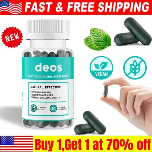 NEW-DEOS Internal Deodorant Supplement – Full Body Deodorizer - (30 ...