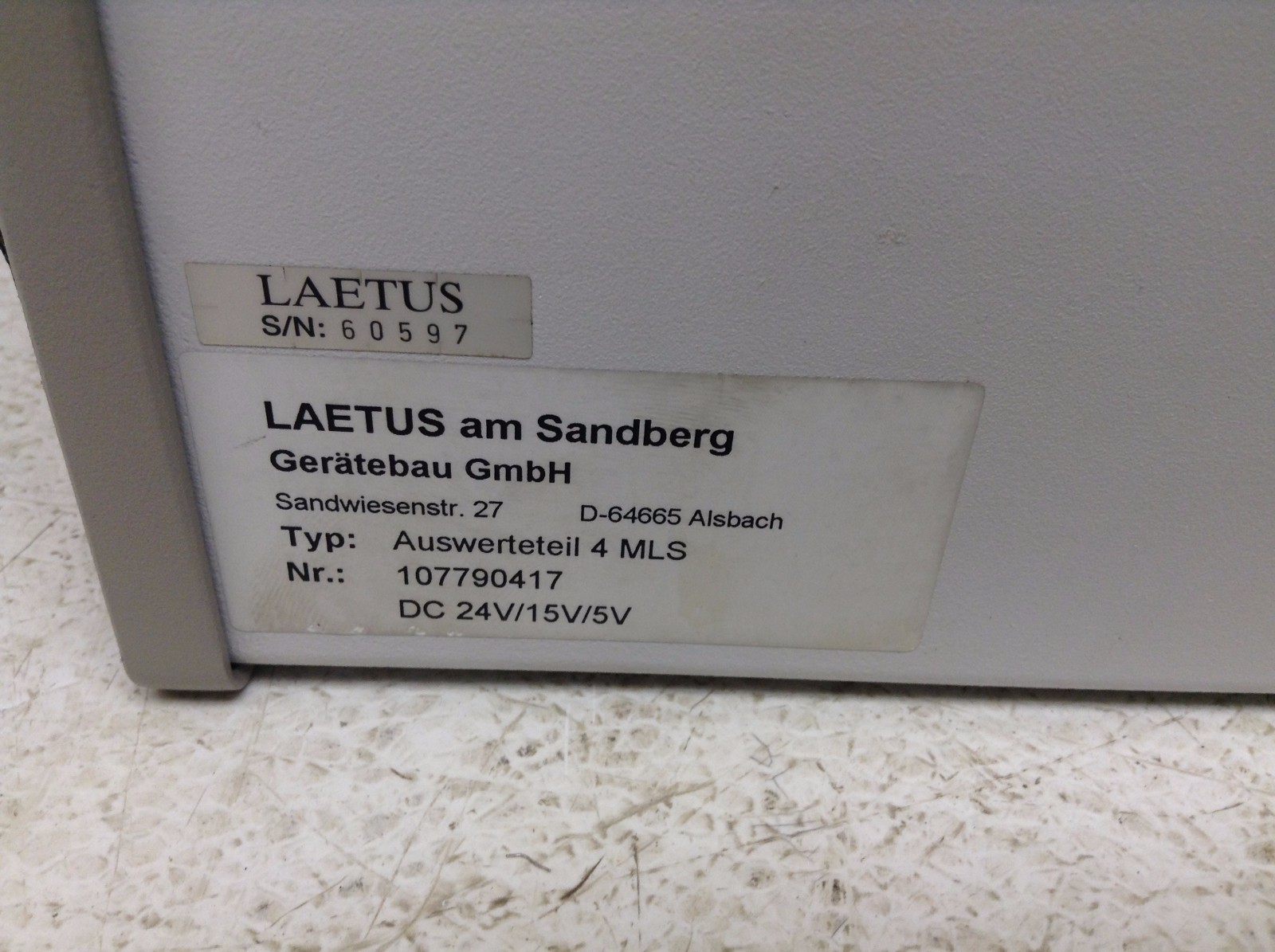 Laetus Argus 4 Auswerteteil 4 MLS 107790417 DC 24V/15V/5V Bar code Reader | eBay