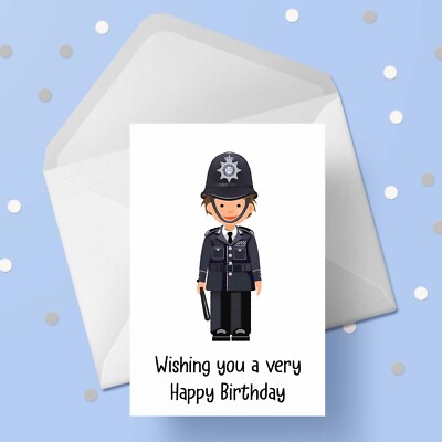 Police Officer Birthday Card - Policeman | eBay UK