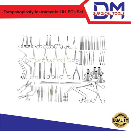 Tympanoplasty Instruments 101 PCs Set Micro Ear Surgery ENT Instruments ...