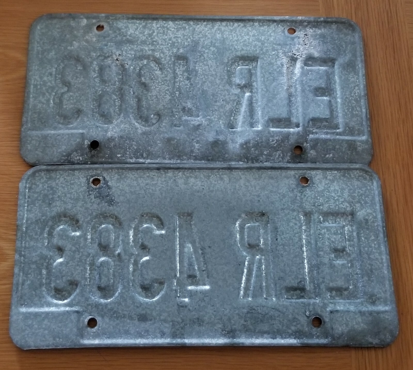 Pair of 2012 Ohio Birthplace of Aviation License Plates, Red/White/Blue ...