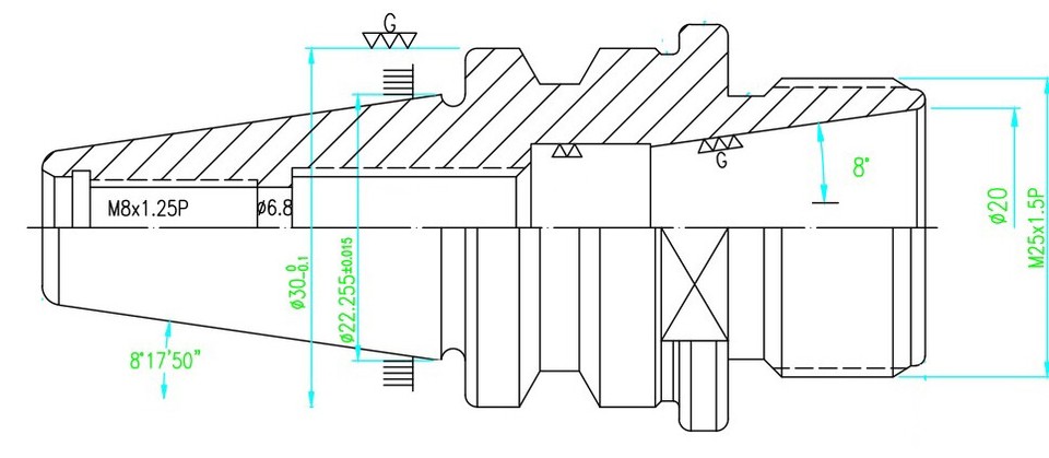 NEW M8 ISO20 ER20M COLLET CHUCK TOOL HOLDER TIR 0.0001" SWISS AND HAAS ...