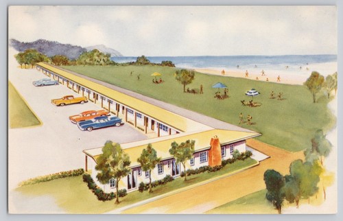 Dean's Oceanside Lodge U.S. 101 Waldport OR Postcard | eBay