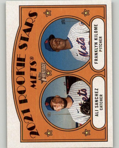 2021 Topps Heritage Ali Sanchez Franklyn Kilome Rookie #155 RC New York ...