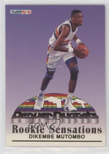 1992-93 Fleer Rookie Sensations Dikembe Mutombo #7 HOF | eBay