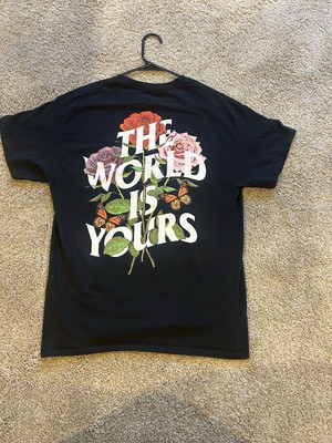 Popular Poison “The World Is Yours” tee black roses butterflies | eBay