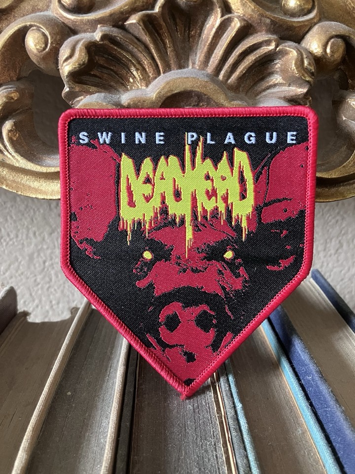 DEAD HEAD Swine Plague Red Border Too Rotten To Die Official woven patch | eBay
