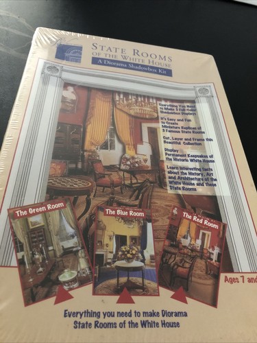 White House State Rooms Diorama Shadowbox Kit New Historical ...