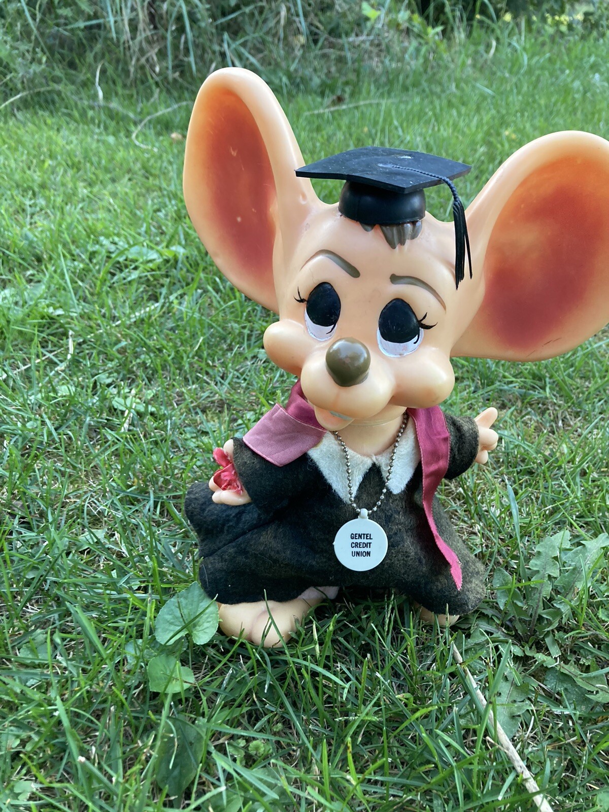 Vintage Roy Des of Florida Mouse Graduate Gown Coin Bank Large 10" 1970 ...