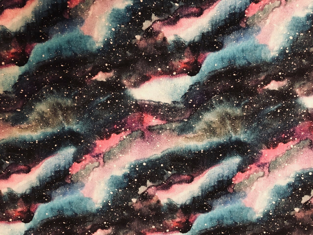 Galaxy Universe Space Planet Digital Print 100% Cotton Fabric FAT ...