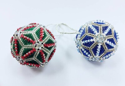Geometric 3D Beaded Bauble Jewellery Making Kit Step By Step Photo ...