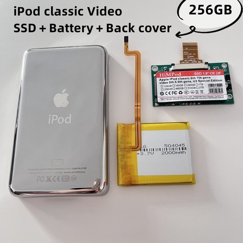 Silver 256GB ZIF/CE For ipod classic video Replace MK3008GAH MK8010GAH ...
