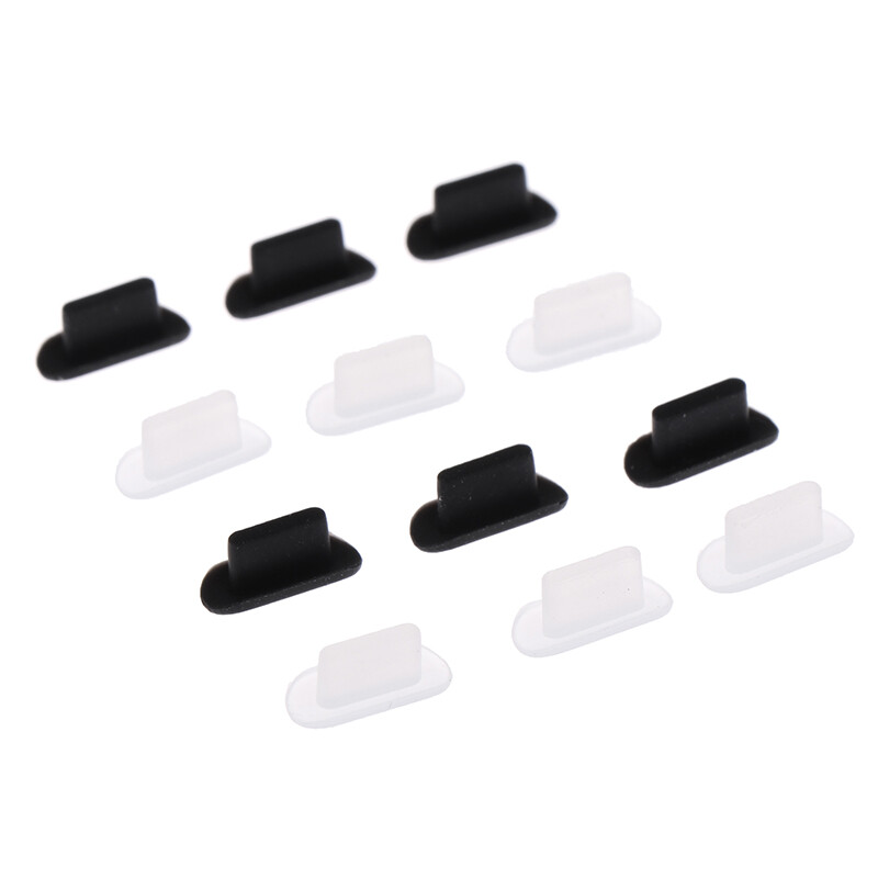 10pc Dustproof Cover Cap Jack USB Port Anti-dust Plug For Lightning ...