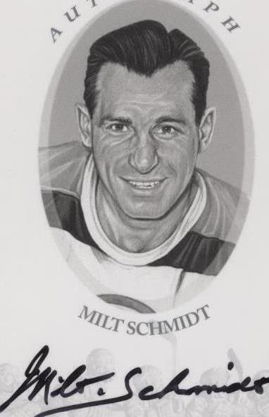 2010-11 In the Game Enshrined - Autographs Milt Schmidt #A-MS Silver ...