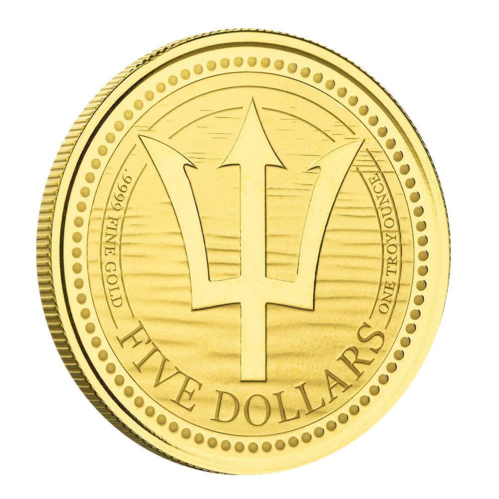 2022 1 oz Barbados Trident .9999 Gold Coin BU #A442 – Antique Coins World