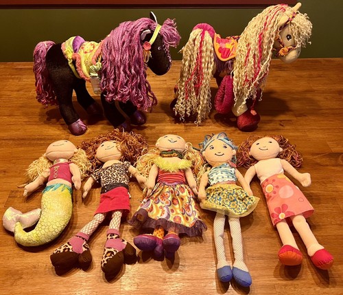 Groovy Girls Brown Black Horse w Sound Midnight Star 13” Doll Mermaid ...