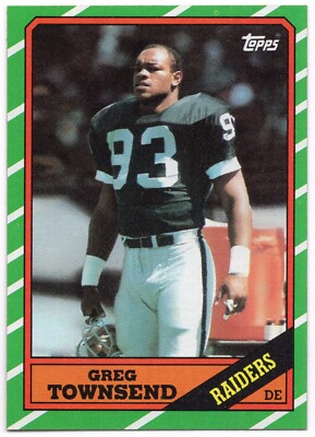PB018 1986 Topps #70 Greg Townsend RC Oakland / Los Angeles Raiders | eBay