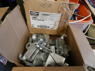 LOT OF 6 Chance GEP5 Pole Eye Guy Hook Combination, 11/16" Clevis ...