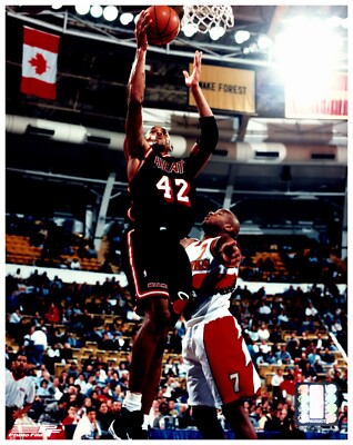 PJ Brown Miami Heat Lay Up NBA Photofile 8x10 Unsigned Hologram Photo ...