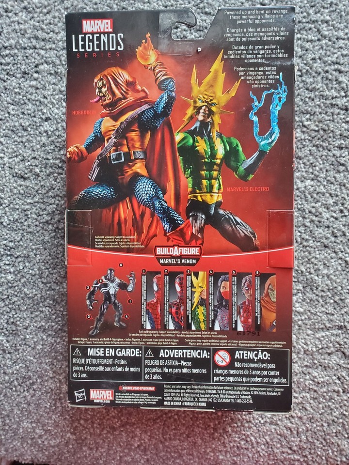 Electro Action Figure Marvel Legends Hasbro 2016 Spider-Man Space Venom ...