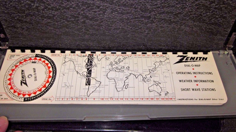 Vintage 1956 Zenith Trans Oceanic Wave Magnet Tube Radio Model A600 | eBay