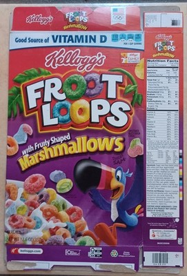 2014 EMPTY Froot Loops With Marshmallows Cereal Box Toucan Sam | eBay