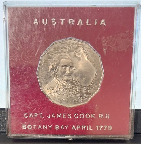 Australia 50 cents coin : Capt. James Cook : Boxed unopened ...